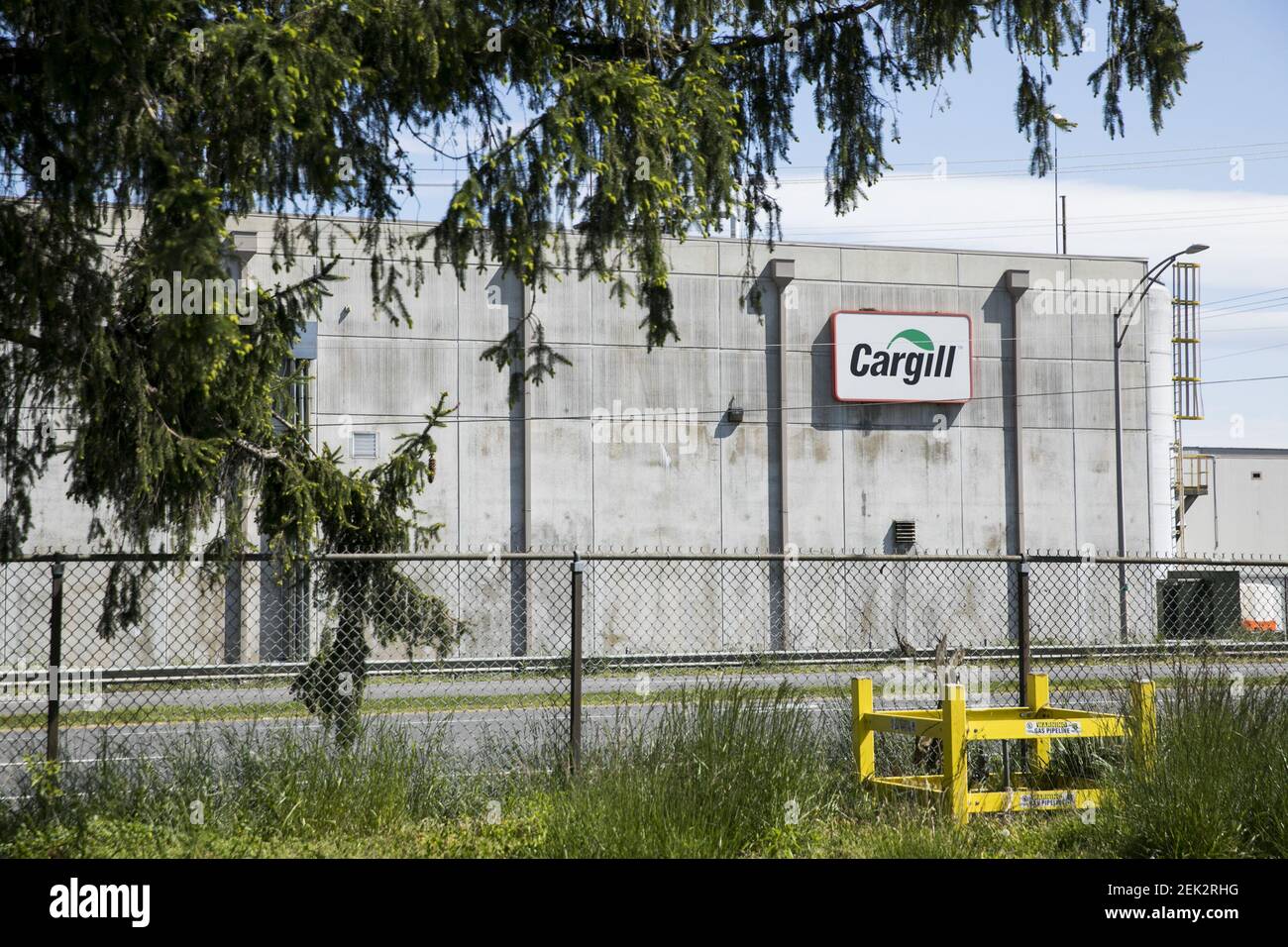 A logo sign outside of a Cargill poultry processing plant in Dayton ...