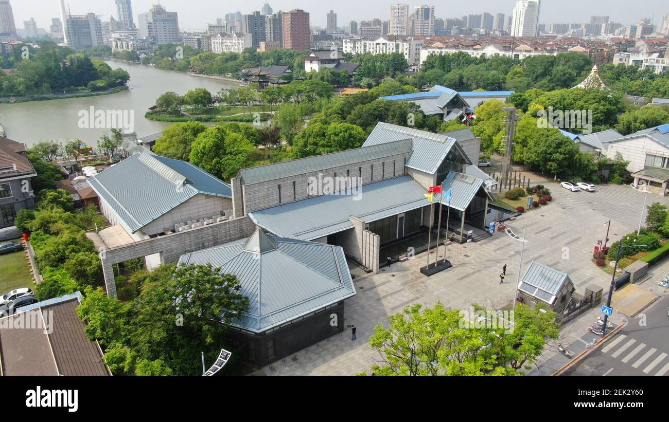 An aerial view of Chinese Zhusuan Museum, which is the largest of the ...