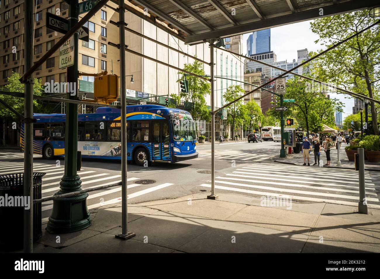 M66 bus in the Lincoln Square neighborhood in New York on Saturday, May ...