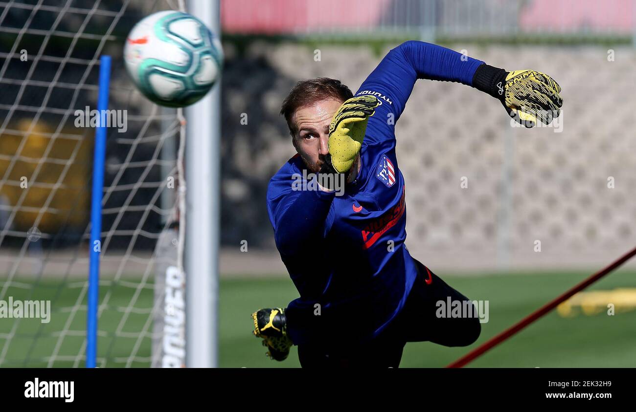 Atletico de Madrid's Jan Oblak during training session. May 18,2020 ...