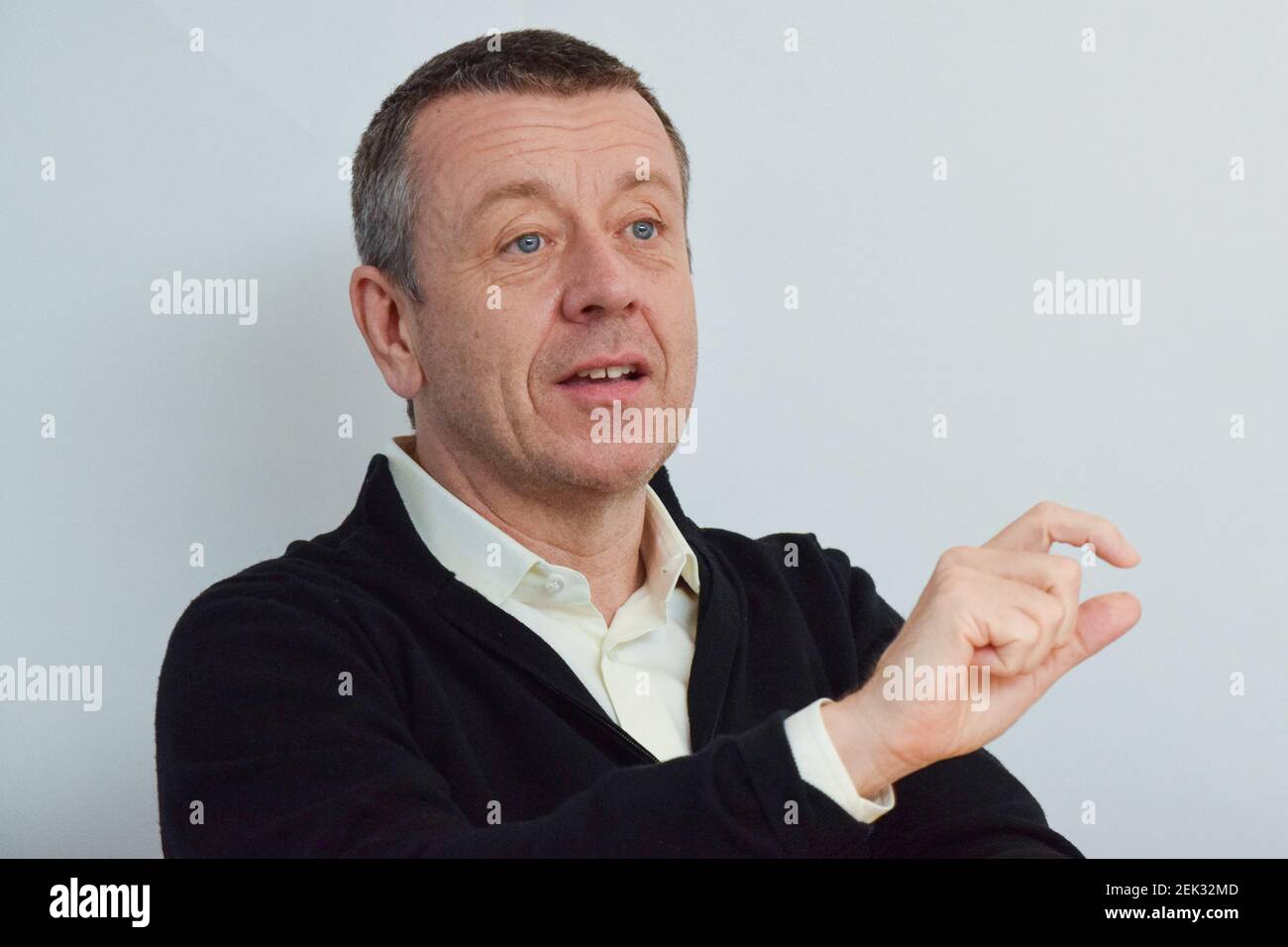 Peter Morgan at the Hollywood Foreign Press Association press ...
