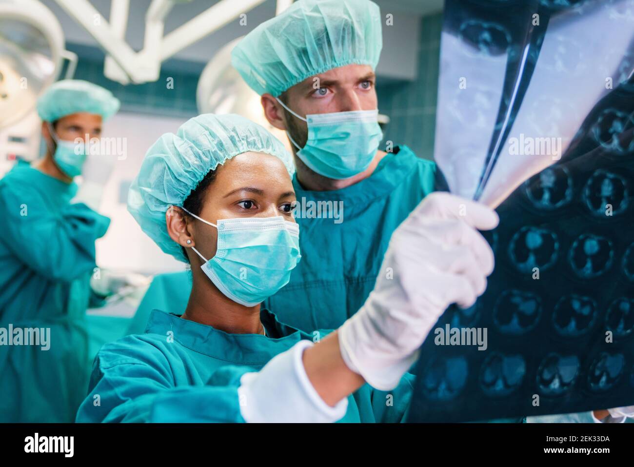 Exhausted surgeons at the emergency room as a sign of stress and ...