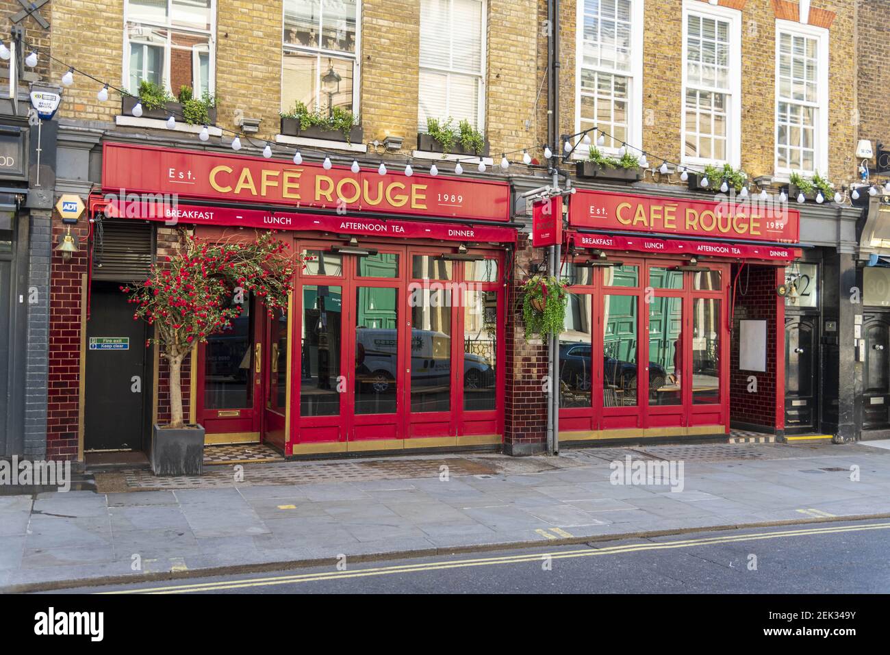 French-styled restaurant chain, Café Rouge seen at The Wellington ...