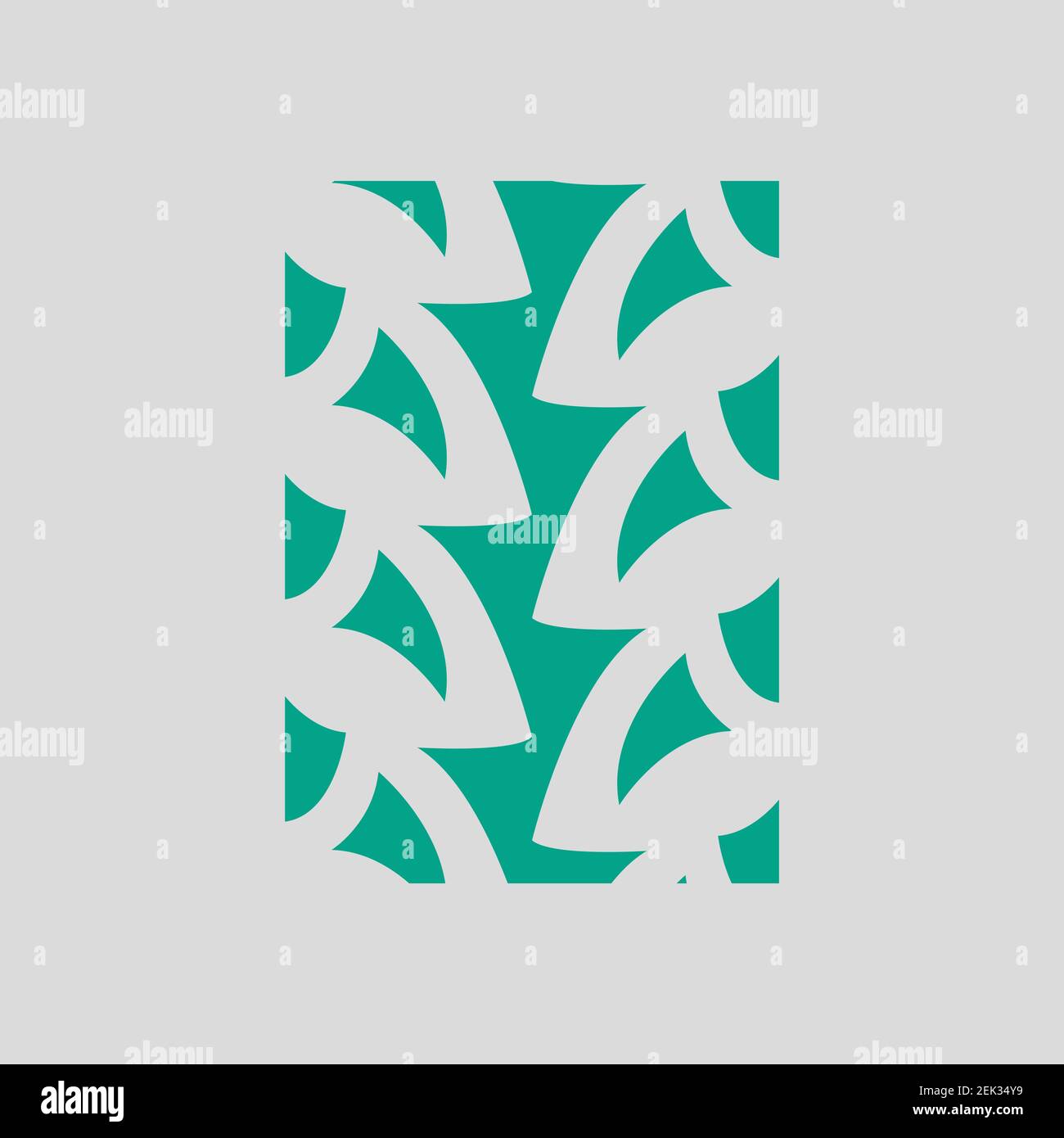 Bike Tyre Print Icon. Green on Gray Background. Vector Illustration ...