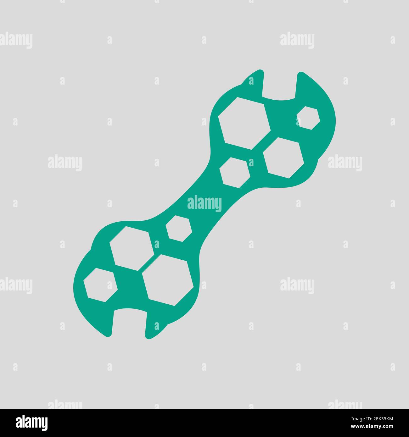 Bike Spanner Icon. Green on Gray Background. Vector Illustration Stock ...