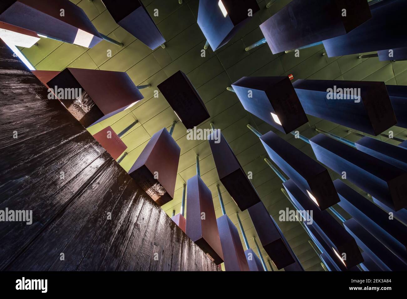 Montgomery, Alabama/USA-Feb. 20, 2021: Dramatic view from below the ...