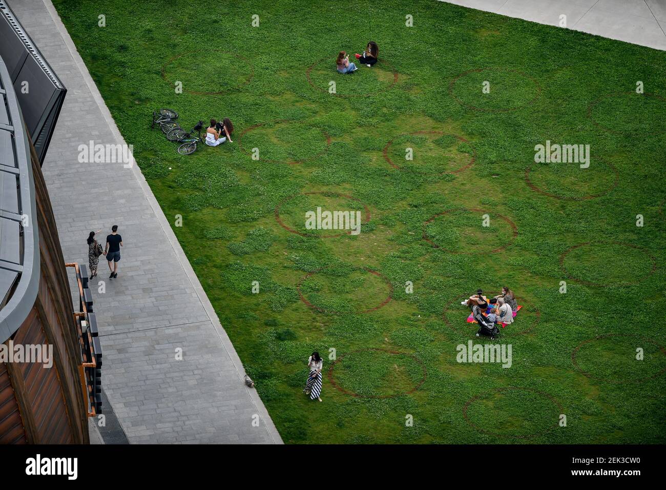 22 May 2020 Milano (Italy) Relax respecting the social distances at the ...