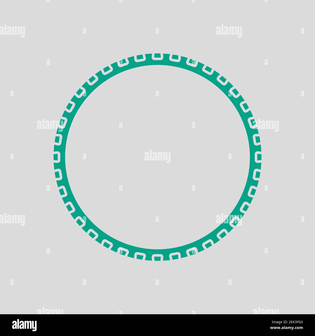 Bike Tyre Icon. Green on Gray Background. Vector Illustration Stock ...