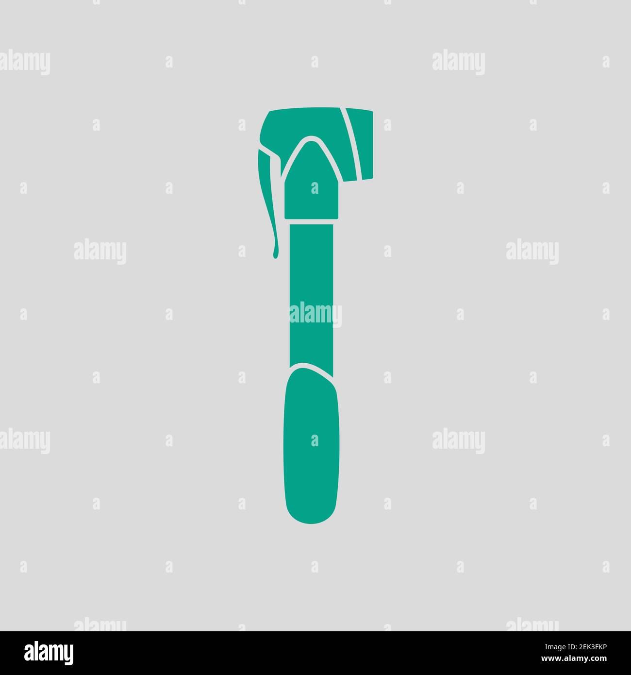 Bicycle Pump Icon. Green on Gray Background. Vector Illustration Stock ...