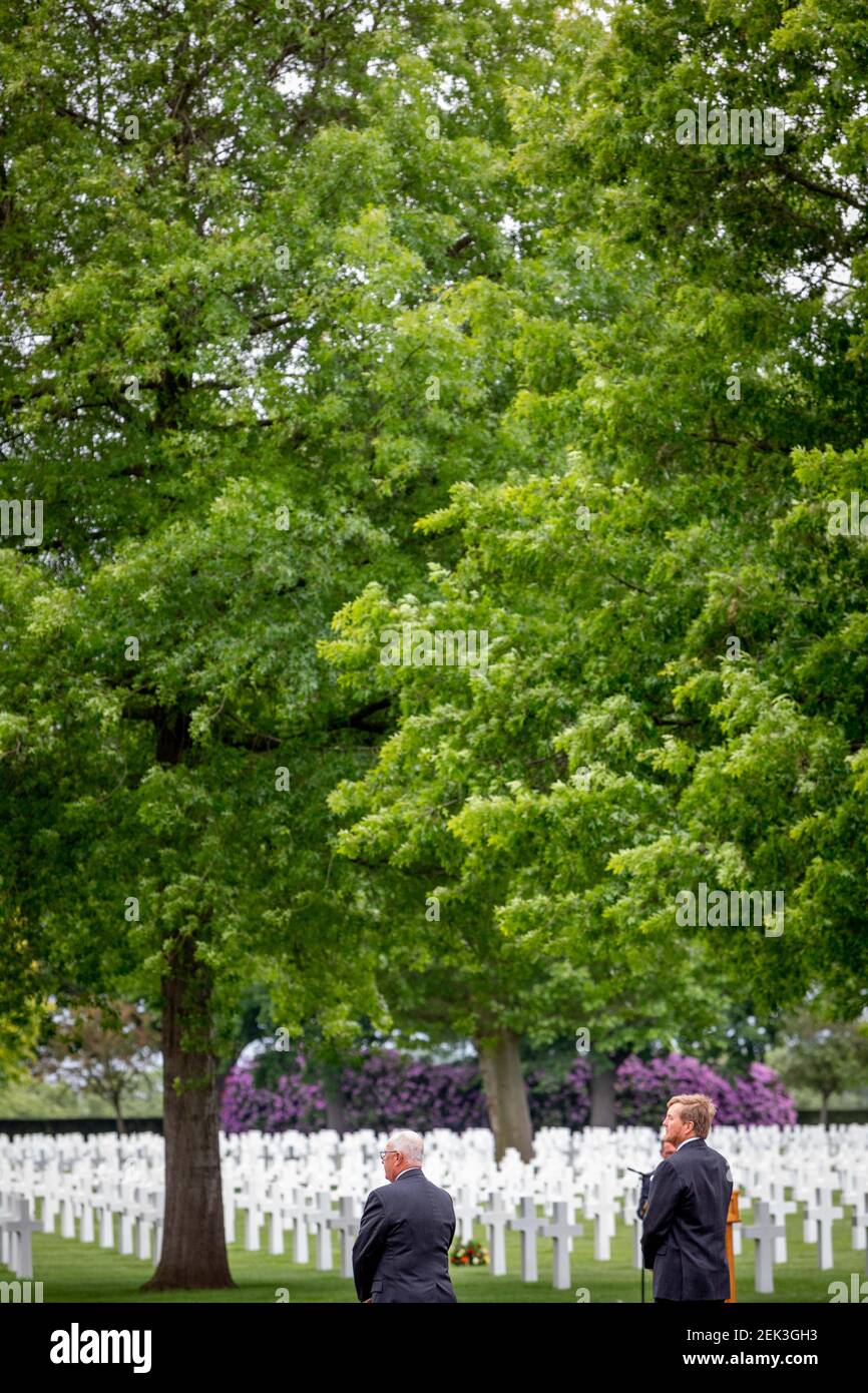 King Willem-Alexander attends Memorial Day at the American Cemetery ...