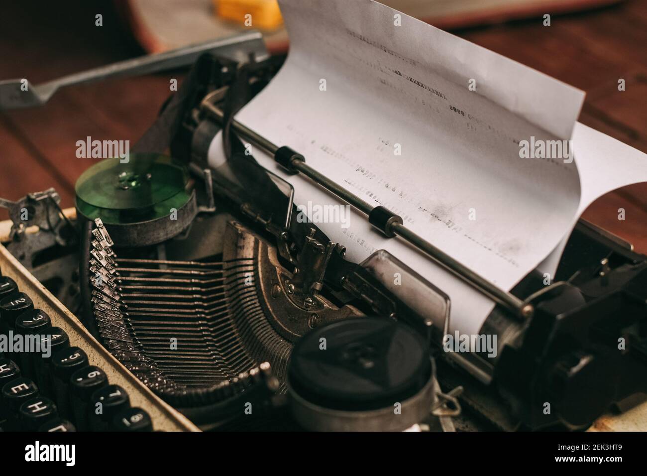 vintage journalist typewriter retro style nostalgia technology Stock ...