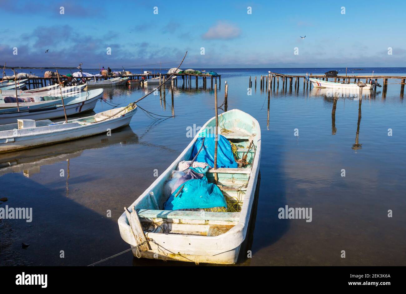 The fishing boats in Mexico Stock Photo - Alamy