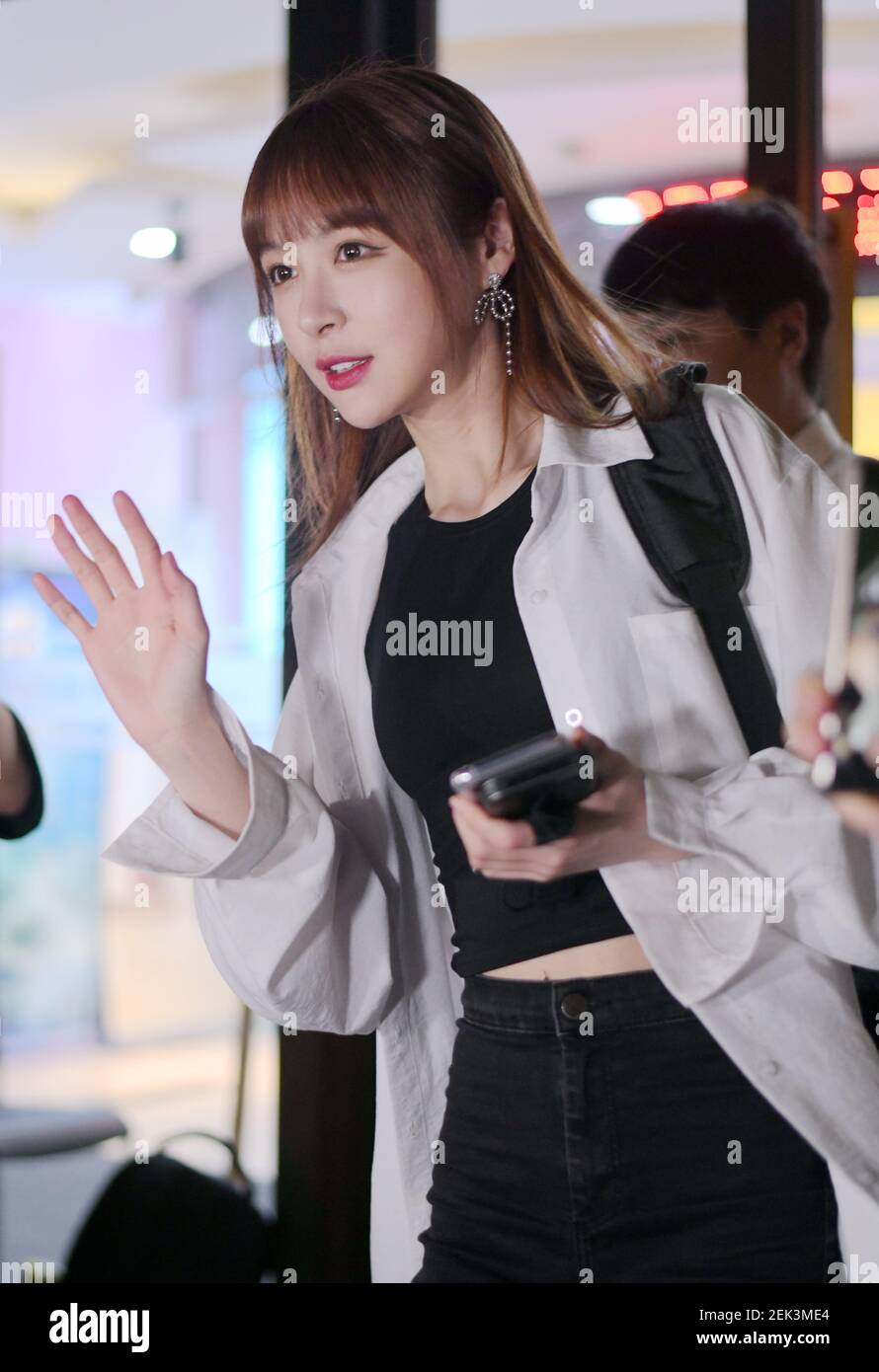 Chinese idol singer Zhang Yuge, a member of Team SII of female idol ...