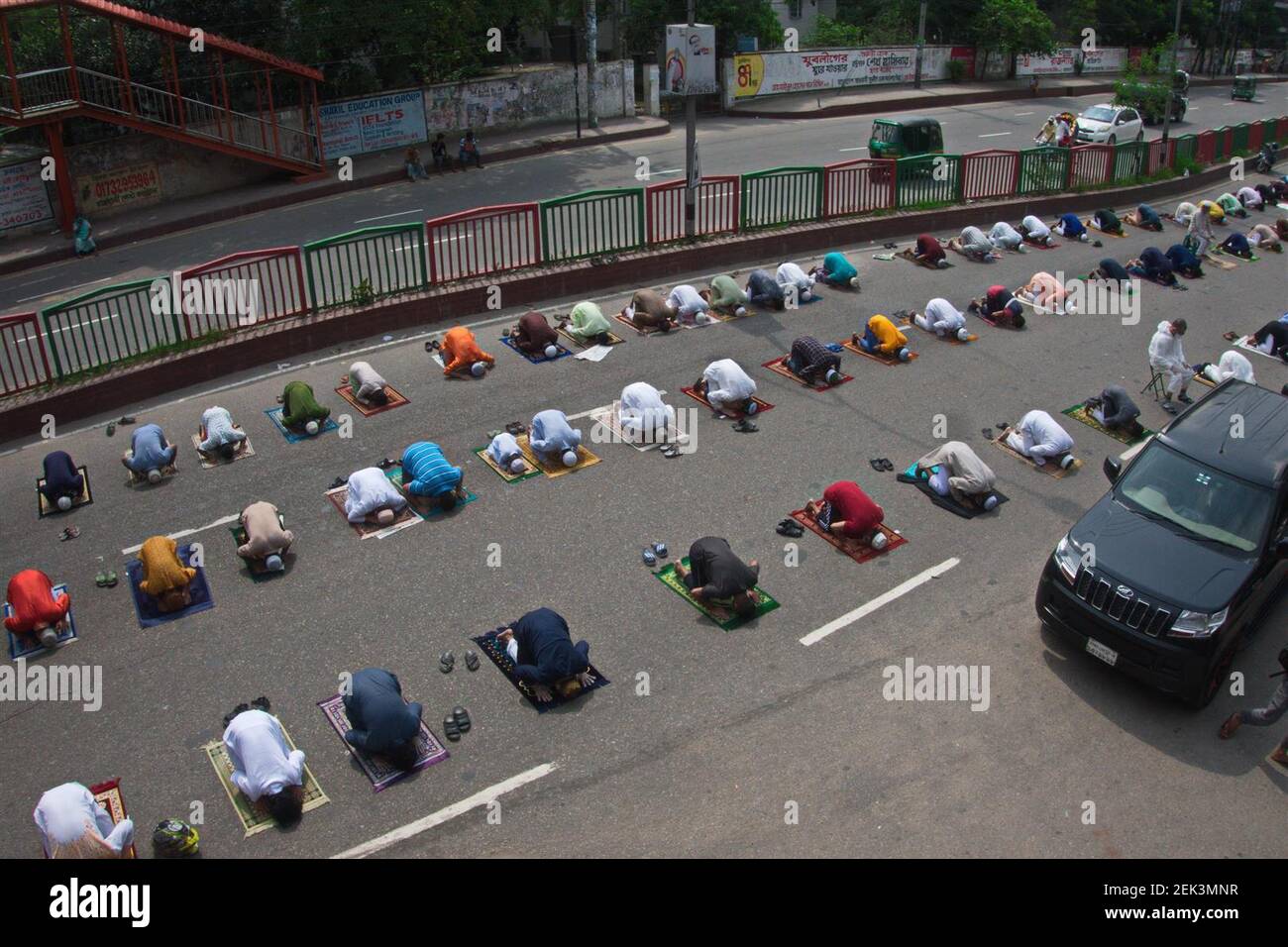 At Dhanmondi Sobhanbag Jam e Masjid, thousands of people joined morning ...