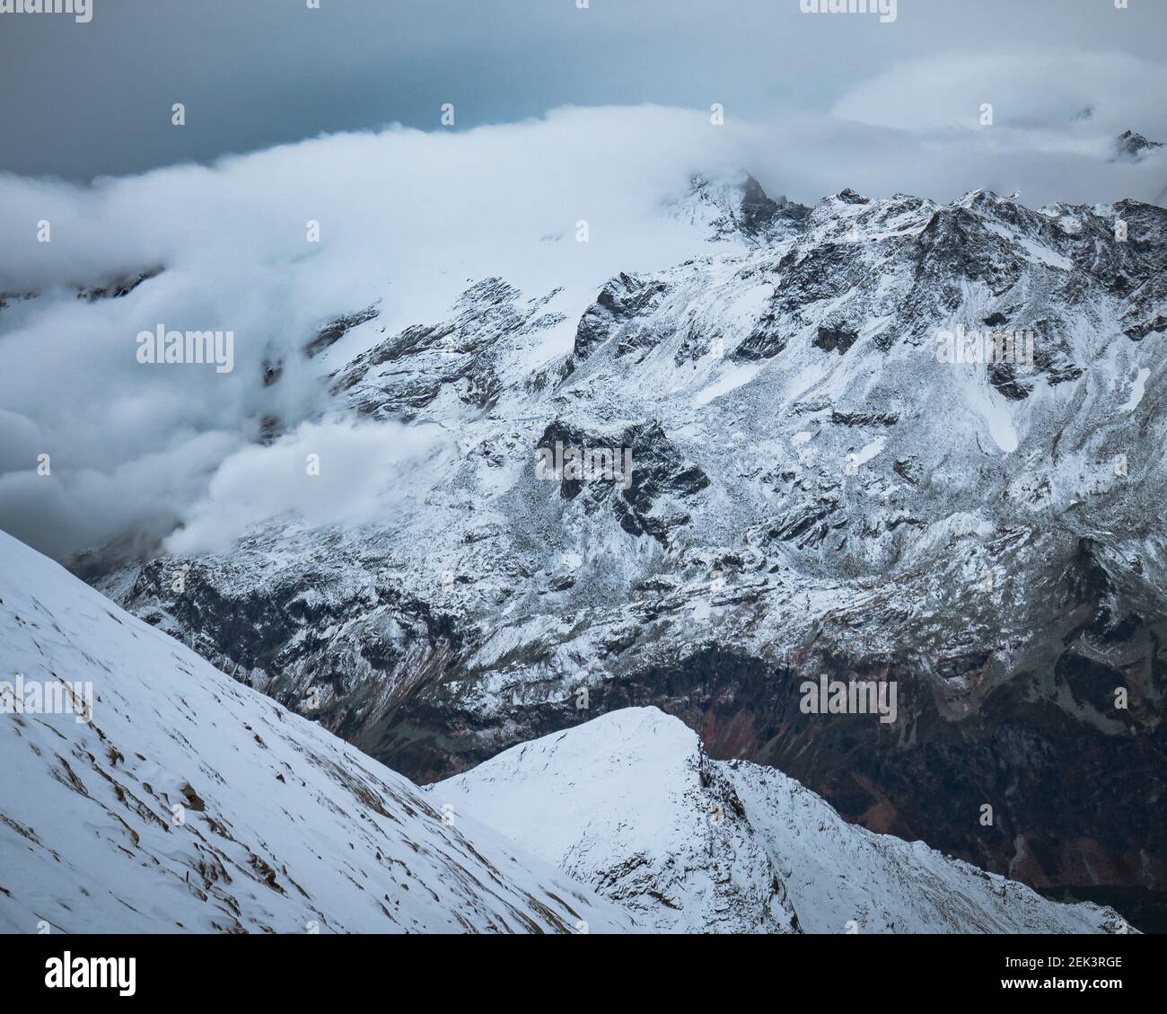 Mesmerizing view snowy mountains hi-res stock photography and images ...