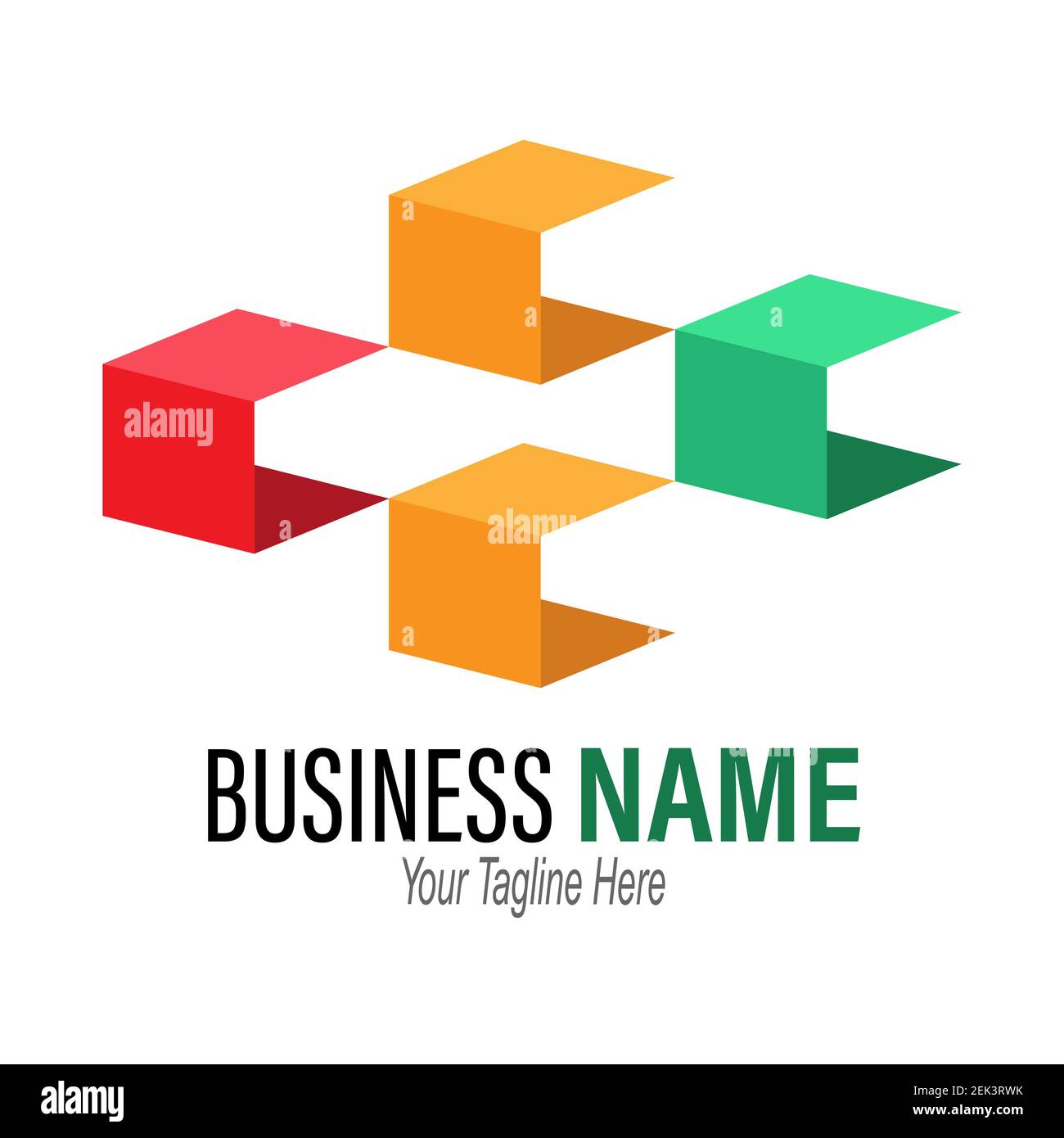 Geometric logo for business. Vector illustration. Simple design Stock ...