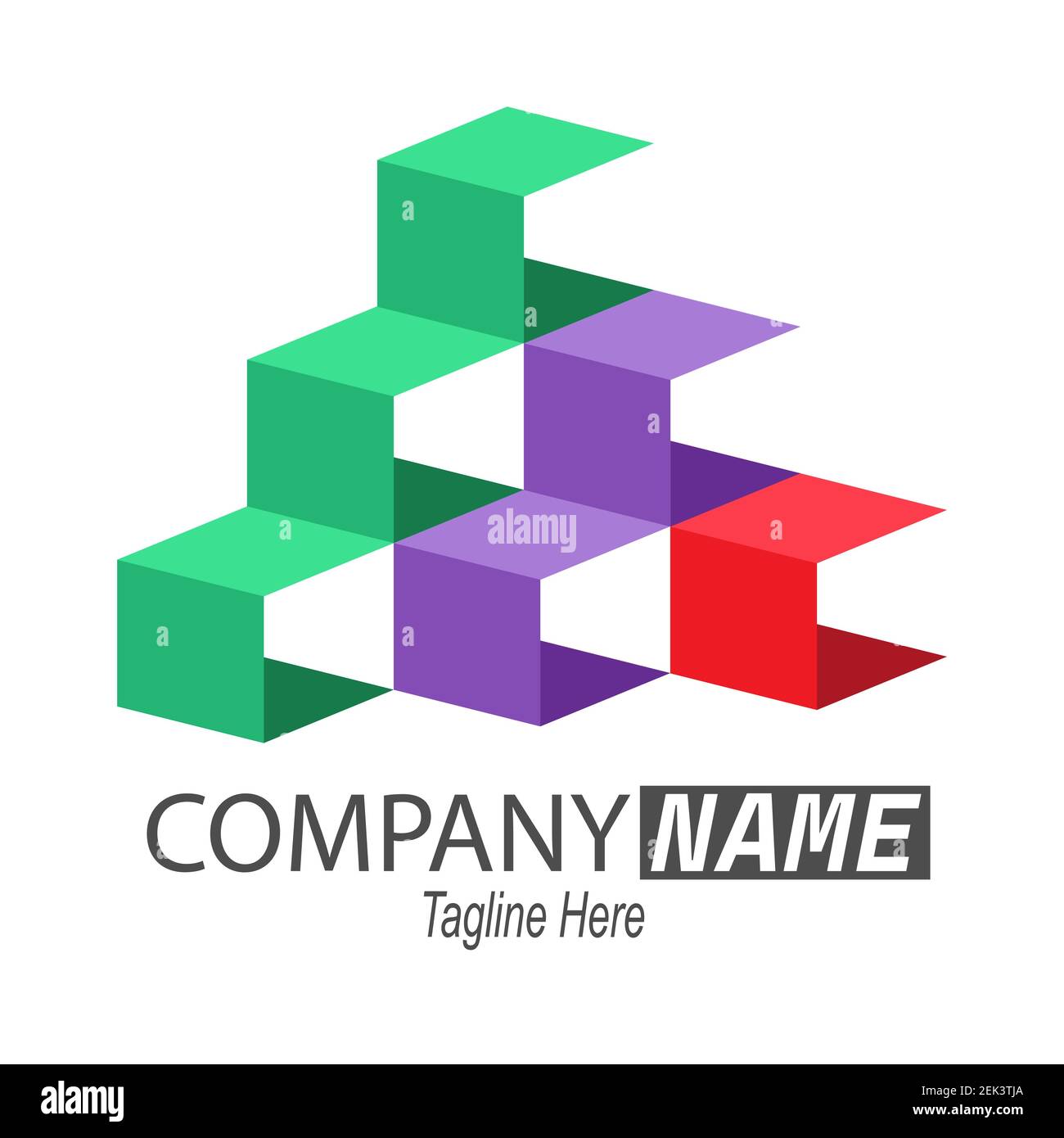 Geometric logo for business. Vector illustration. Simple design Stock ...