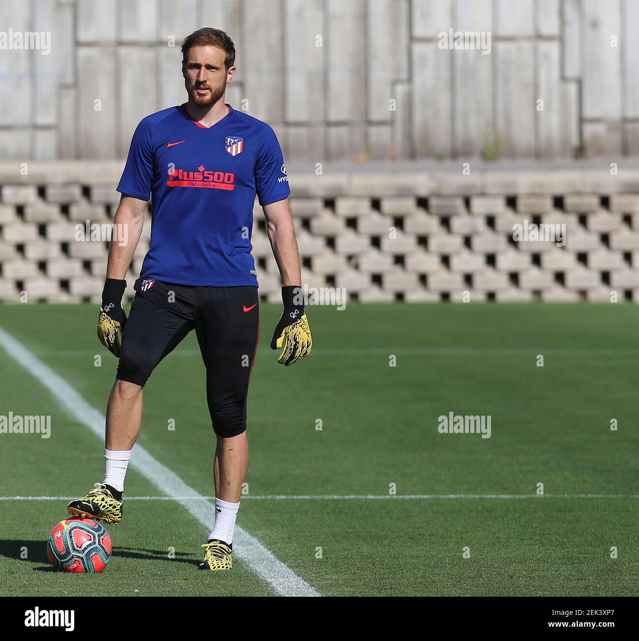 Atletico de Madrid's Jan Oblack during training session in Madrid ...