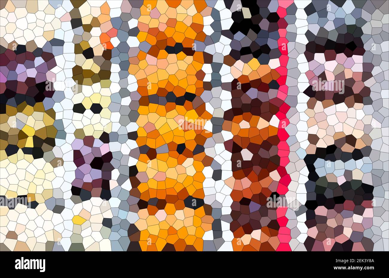 Colorful background design with abstract mosaic patterns Stock Photo ...