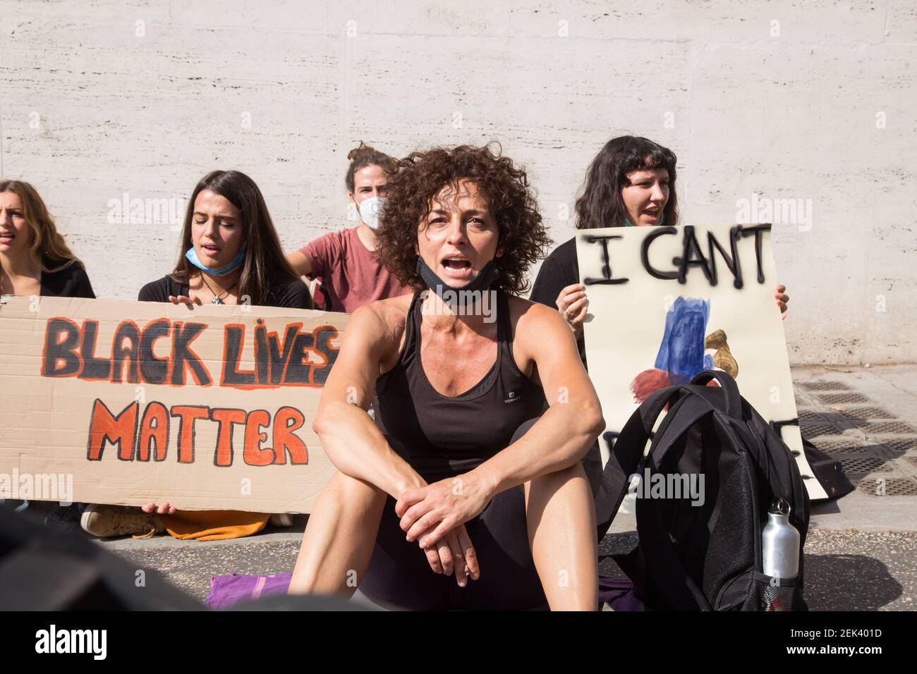 Italian actress Lidia Vitale during the Sit-in in front of United ...