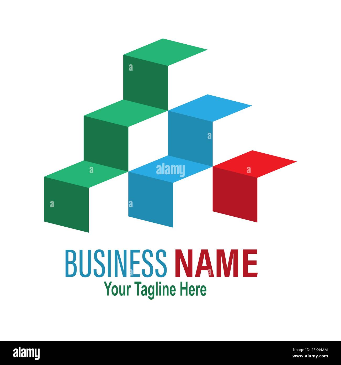 Geometric logo for business. Vector illustration. Simple design Stock ...