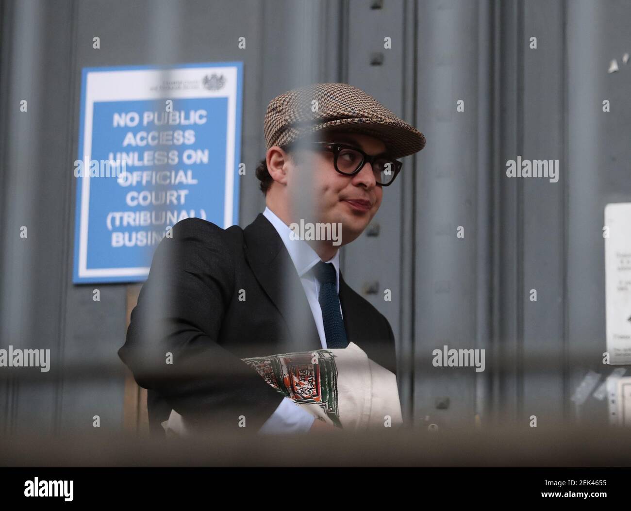 Simon Bowes-Lyon, the Earl of Strathmore, arrives at Dundee Sheriff ...