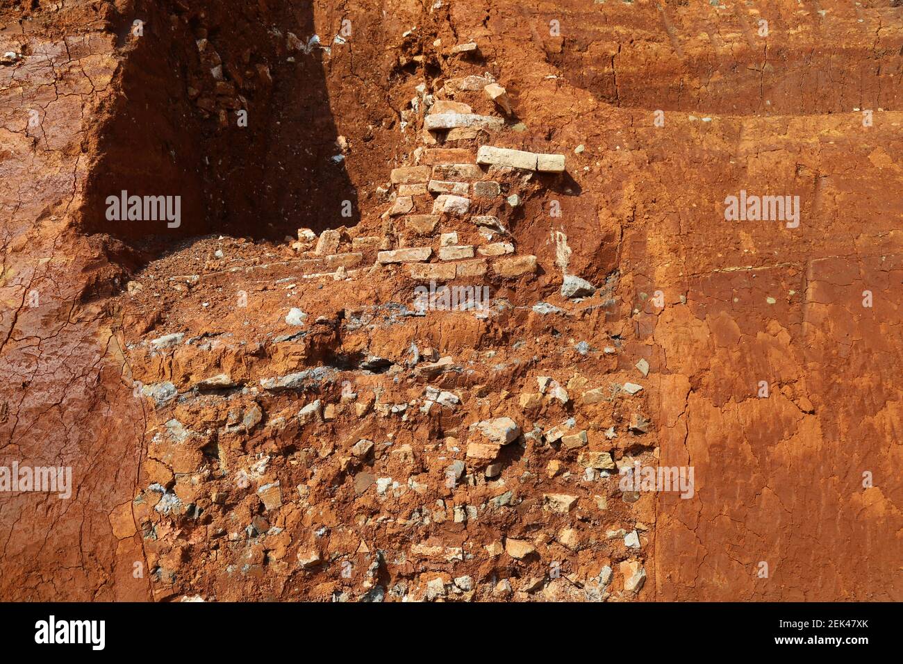 Photo shows a city wall site which dates back to Tang Dynasty (618-907 ...