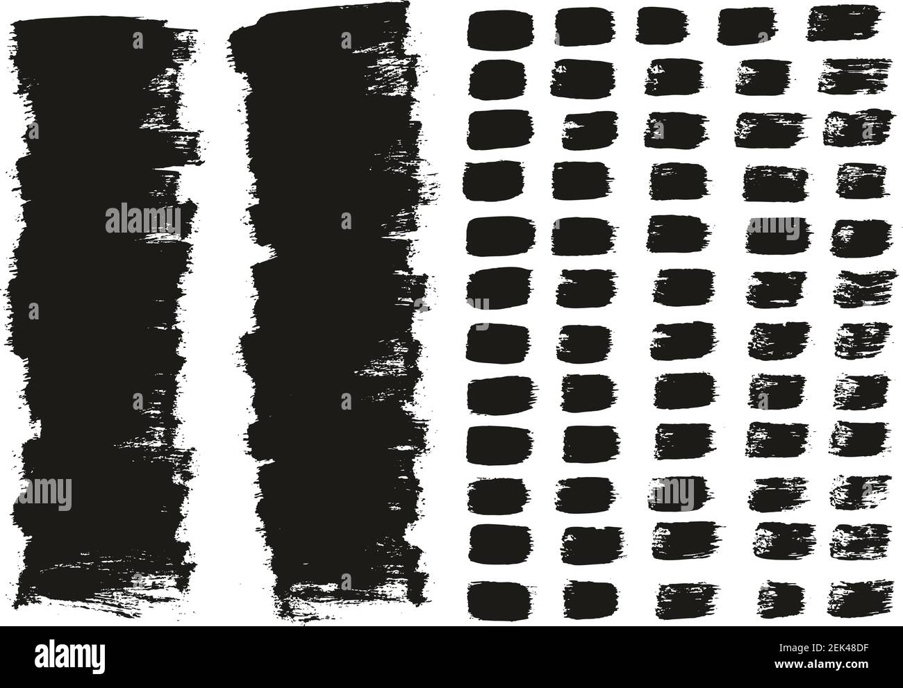 Flat Paint Brush Thin Short Background & Straight Lines Mix High Detail ...