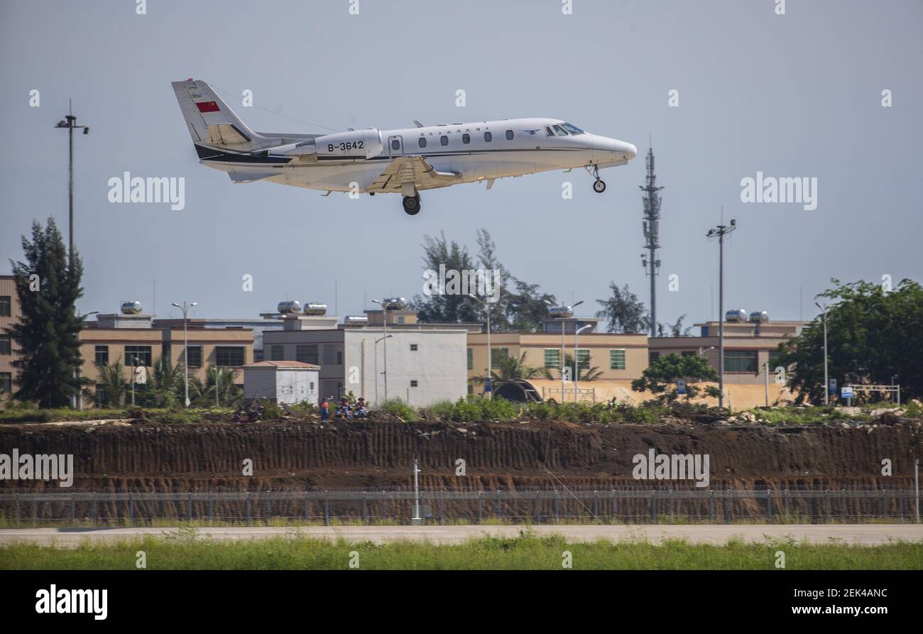 HAIKOU, CHINA - JUNE 1, 2020 - The flight verification aircraft will ...