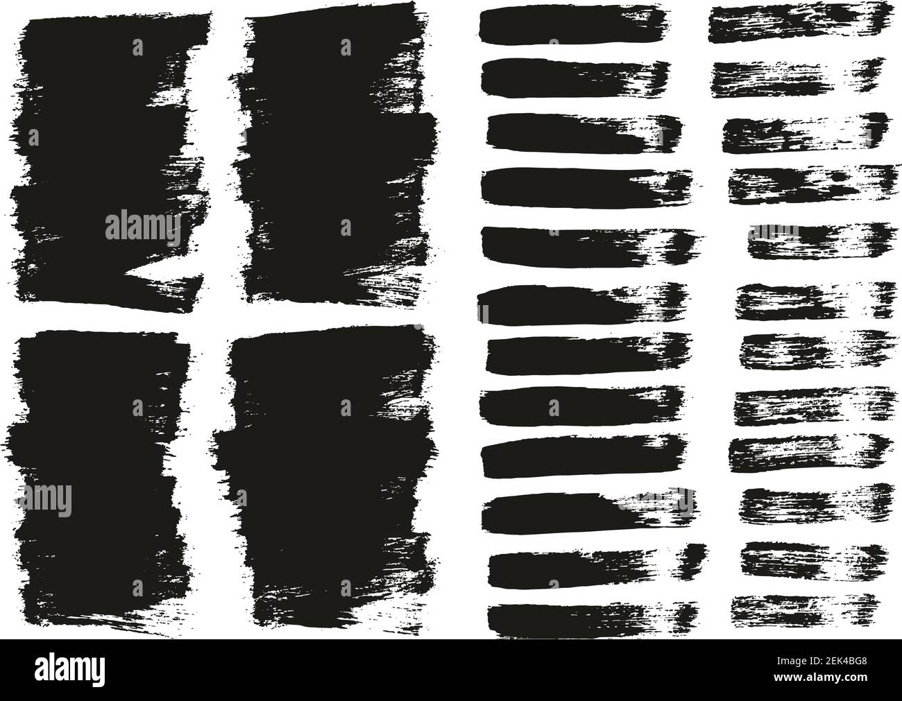 Flat Paint Brush Thin Short Background & Straight Lines Mix High Detail ...