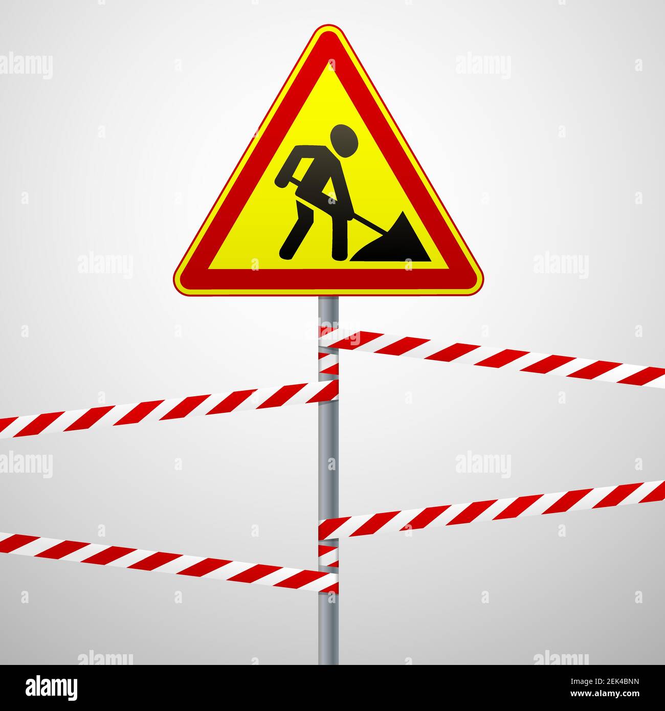Road Work Warning Signs