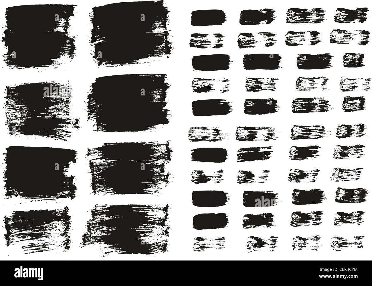 Flat Paint Brush Thin Short Background & Straight Lines Mix High Detail ...