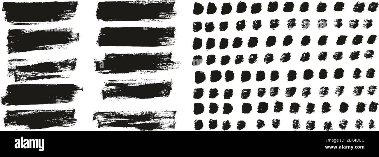 Flat Paint Brush Thin Short Background & Straight Lines Mix High Detail ...