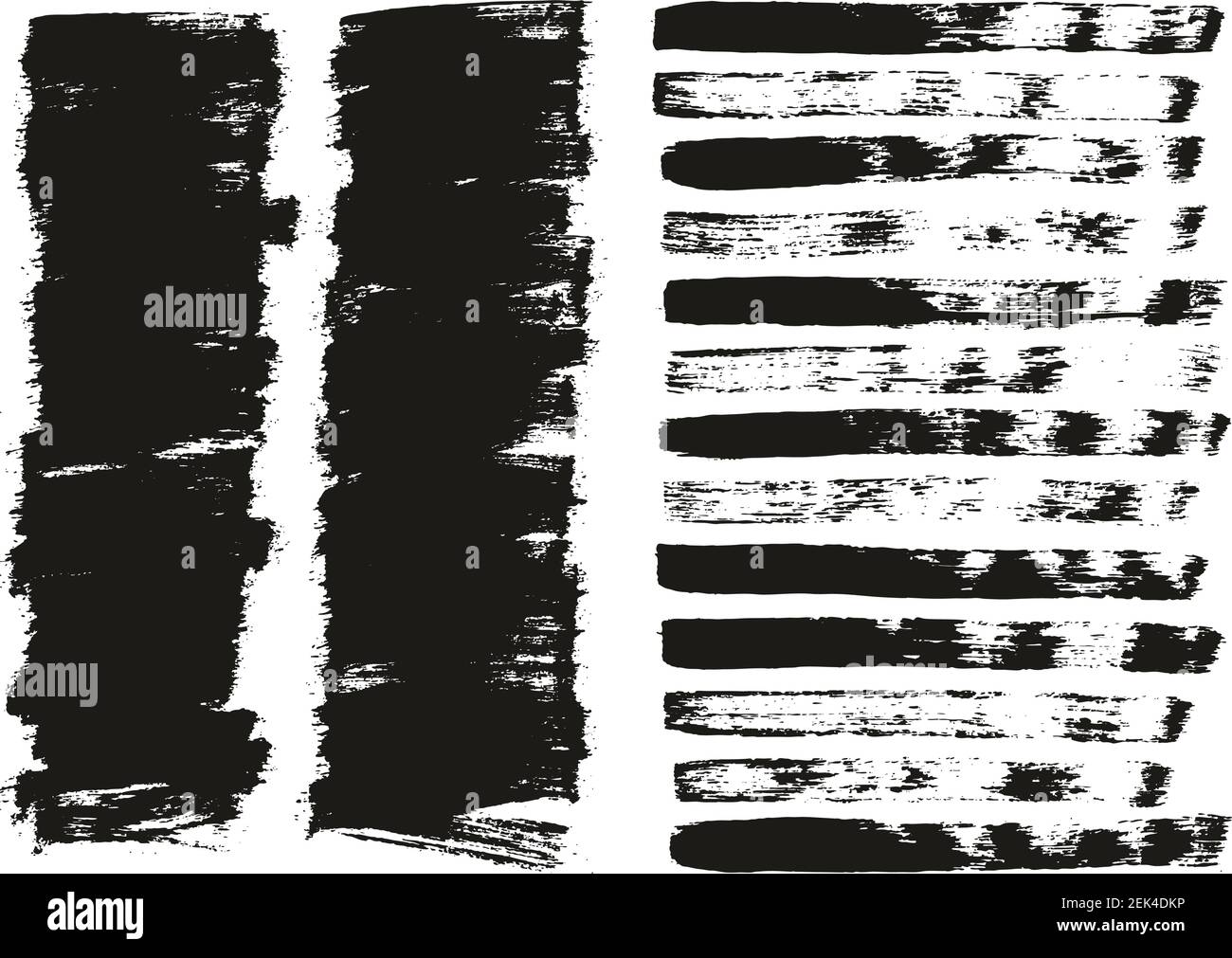 Flat Paint Brush Thin Short Background & Straight Lines Mix High Detail ...