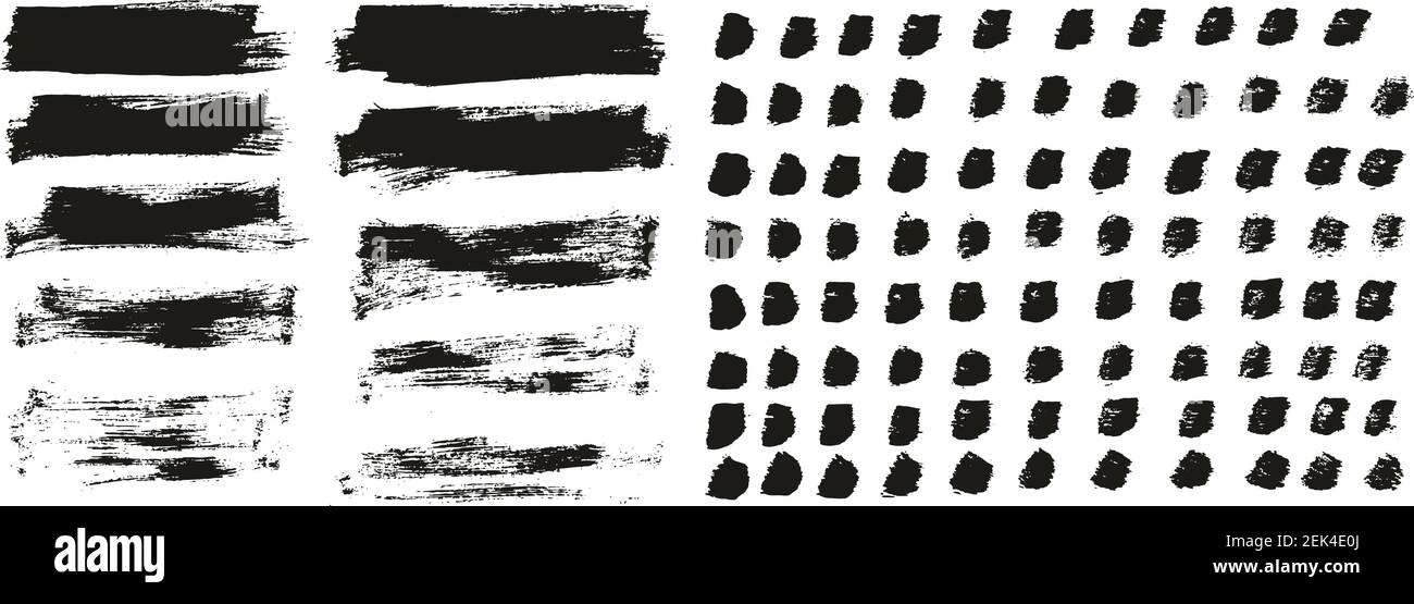 Flat Paint Brush Thin Short Background & Straight Lines Mix High Detail ...