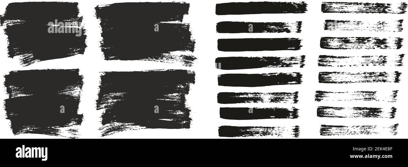 Flat Paint Brush Thin Short Background & Straight Lines Mix High Detail ...