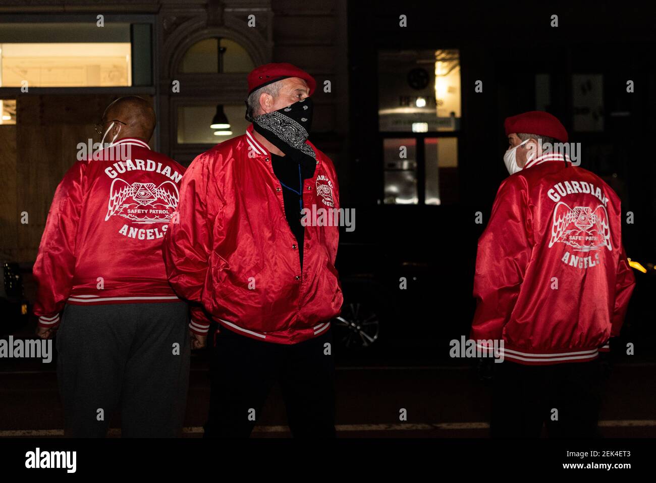 The Guardian Angels patrol Soho in New York City on June 1, 2020, after ...