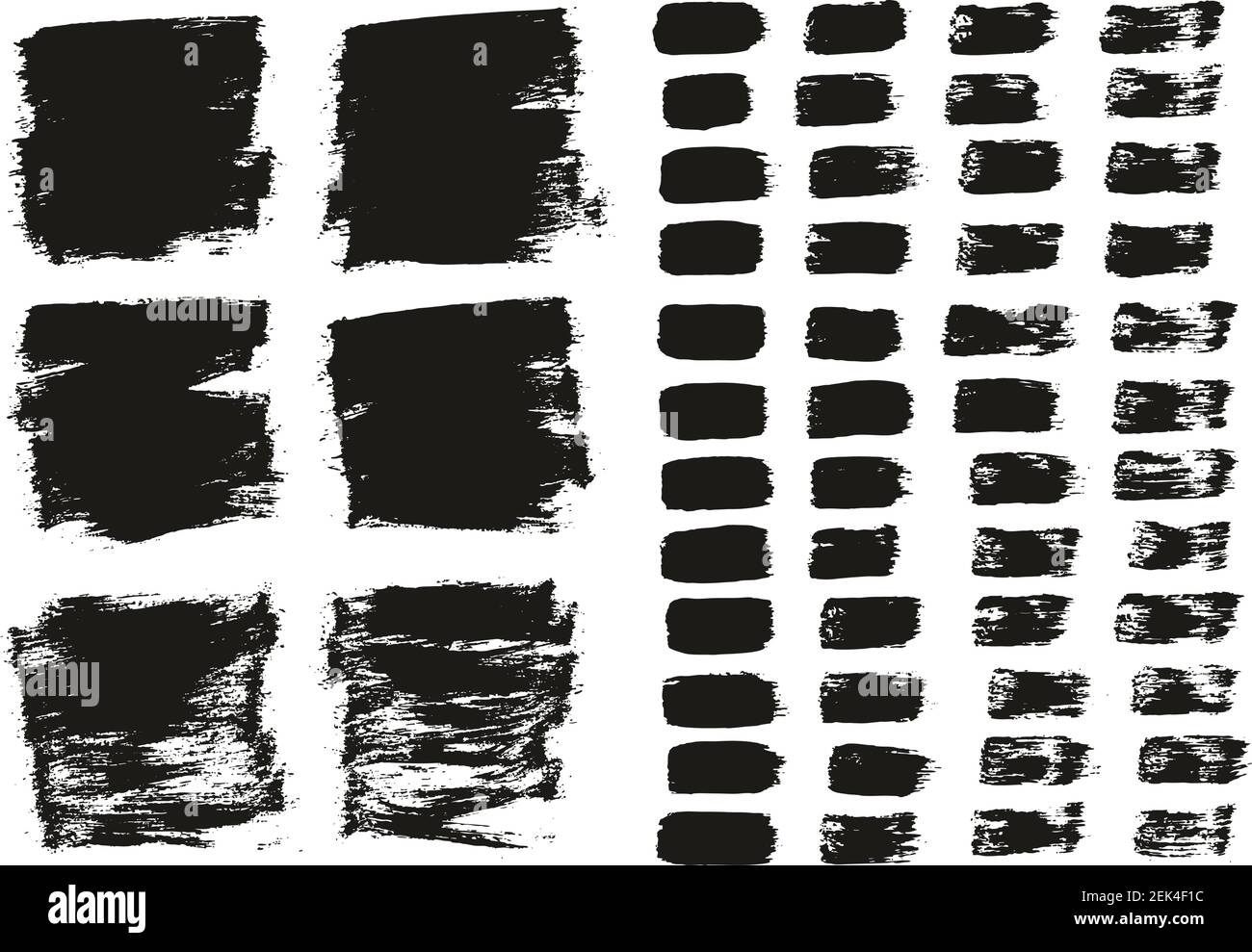 Flat Paint Brush Thin Short Background & Straight Lines Mix High Detail ...