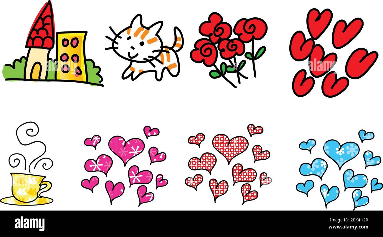 Cartoon stickers Cut Out Stock Images & Pictures - Alamy