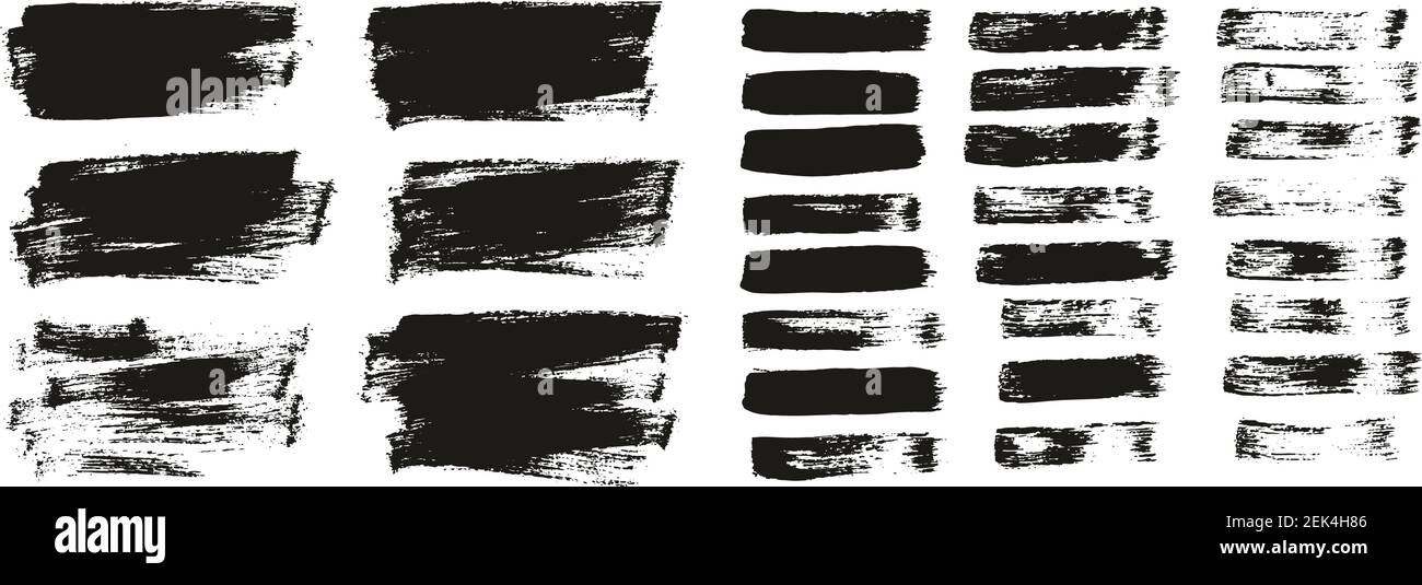 Flat Paint Brush Thin Short Background & Straight Lines Mix High Detail ...