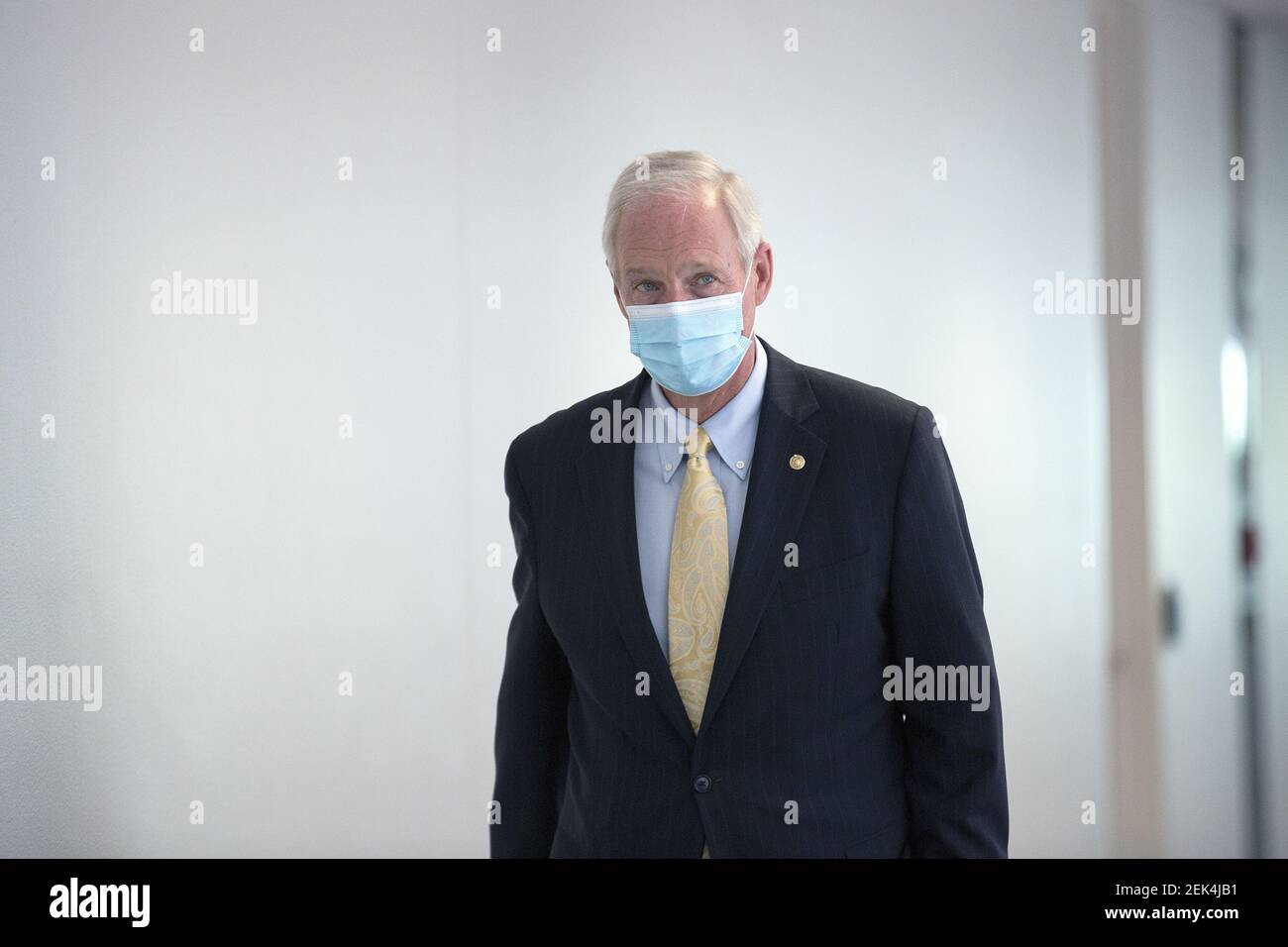 United States Senator Ron Johnson (Republican of Wisconsin) arrives to ...