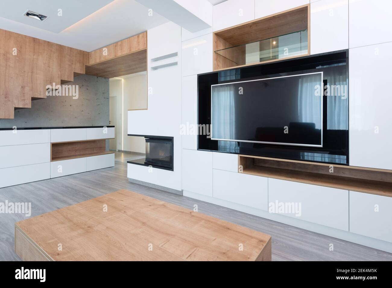 interior of beautiful modern living room Stock Photo - Alamy