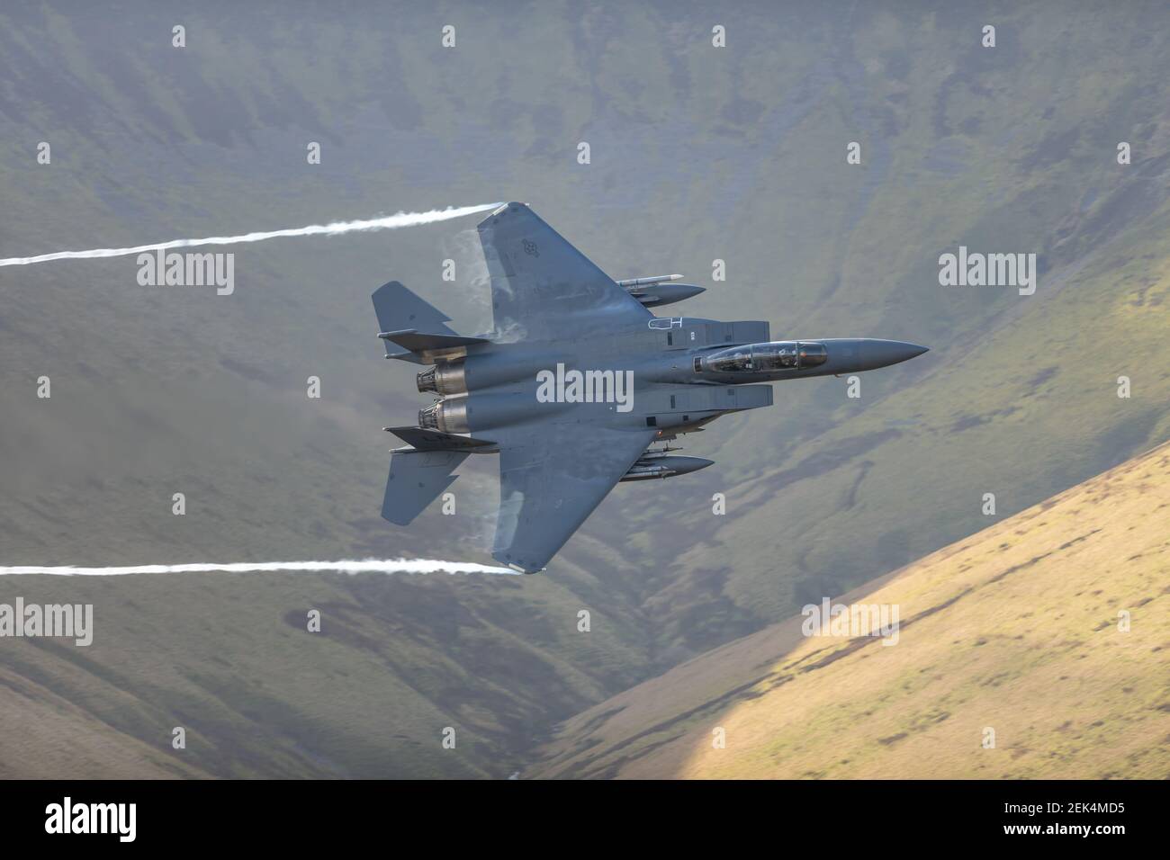 F15 Strike Eagle in the Mach Loop Stock Photo - Alamy