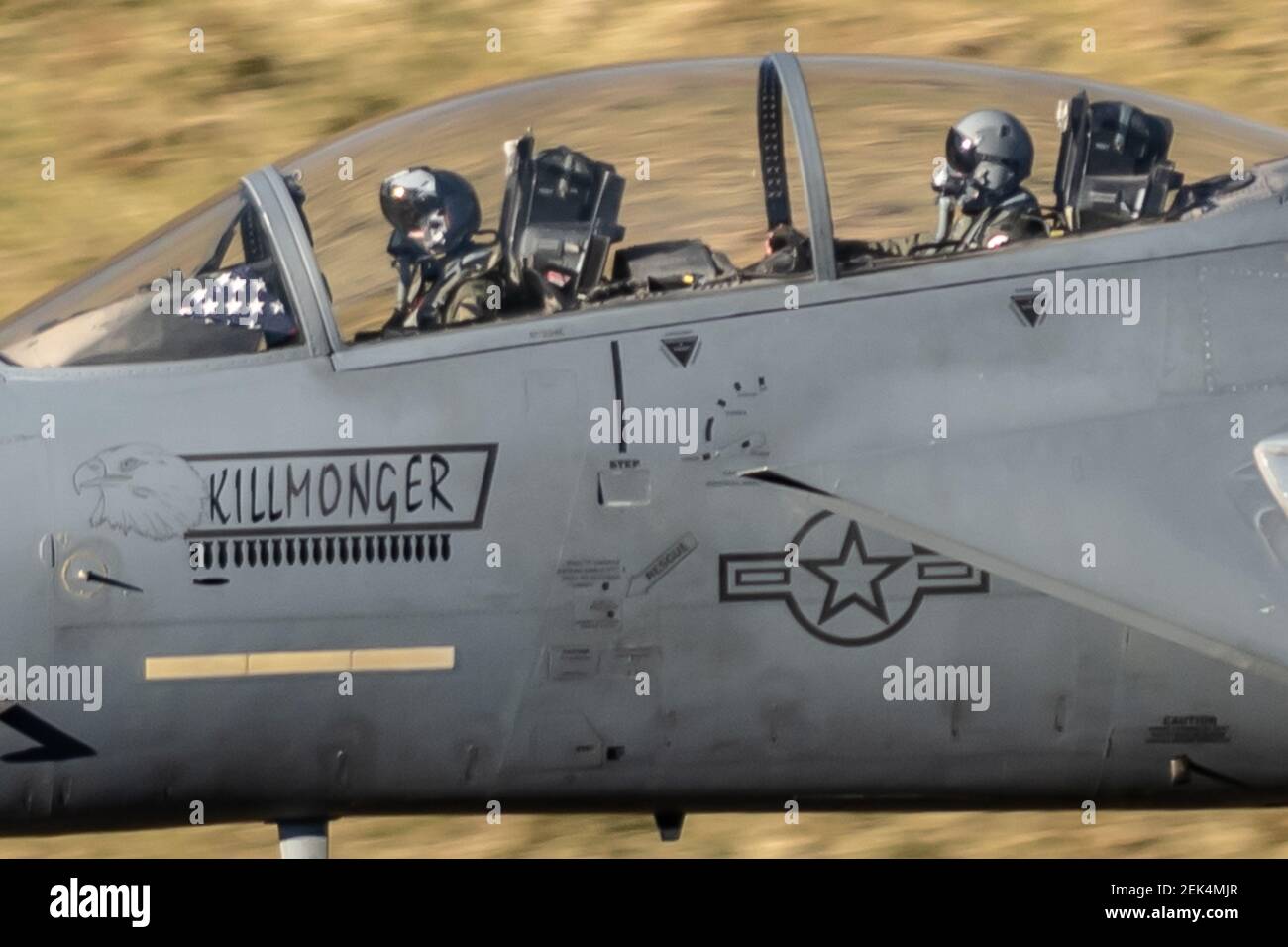 F15 Strike Eagle in the Mach Loop Stock Photo - Alamy