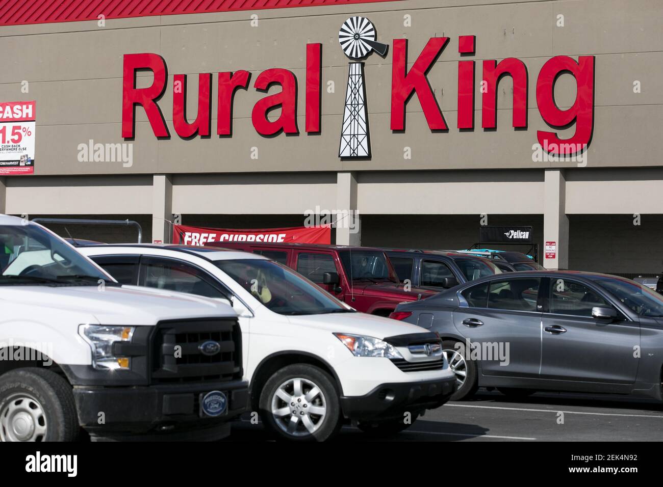 A logo sign outside of a Rural King Supply retail store location in ...