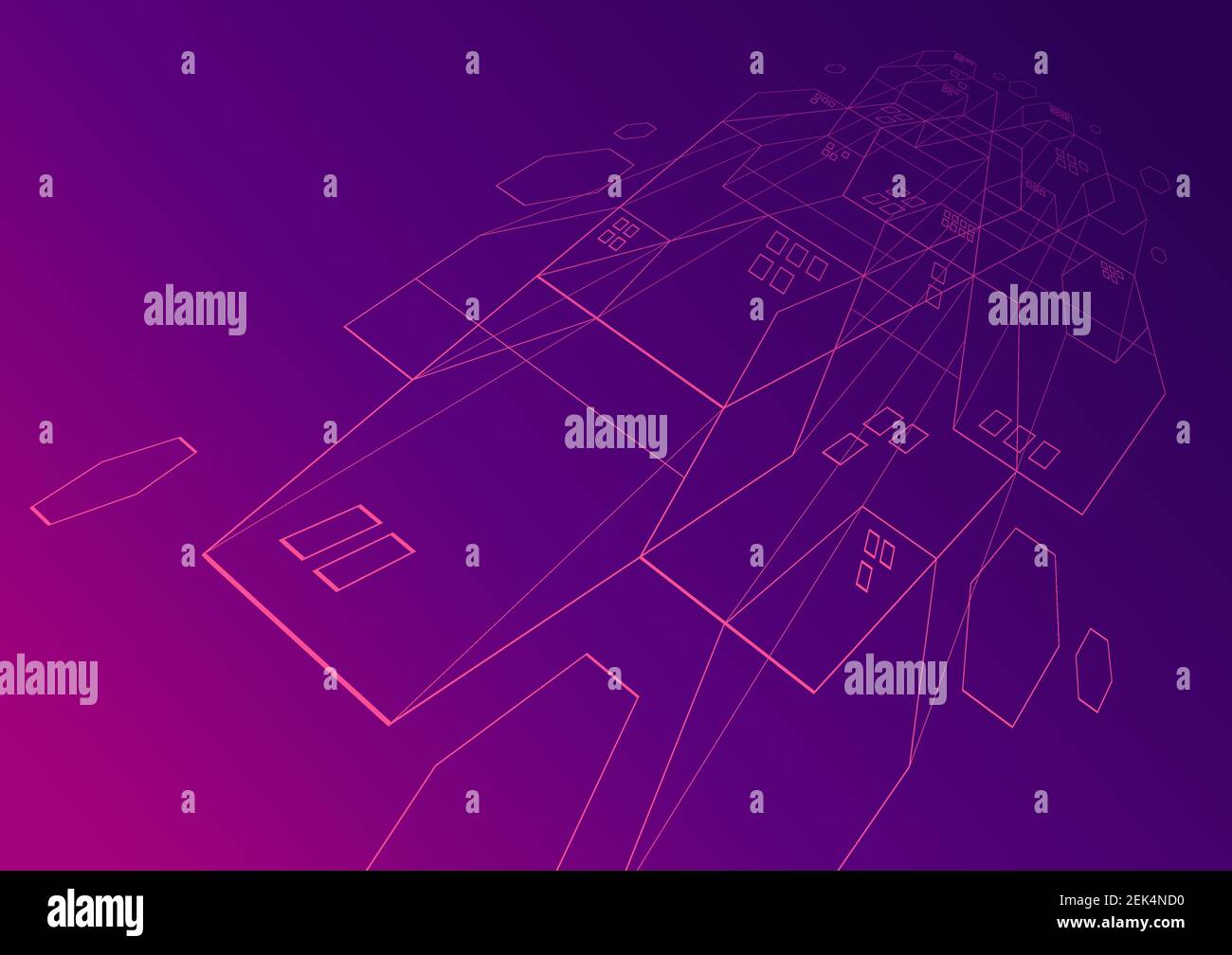 Abstract futuristic line techno background Stock Vector Image & Art - Alamy