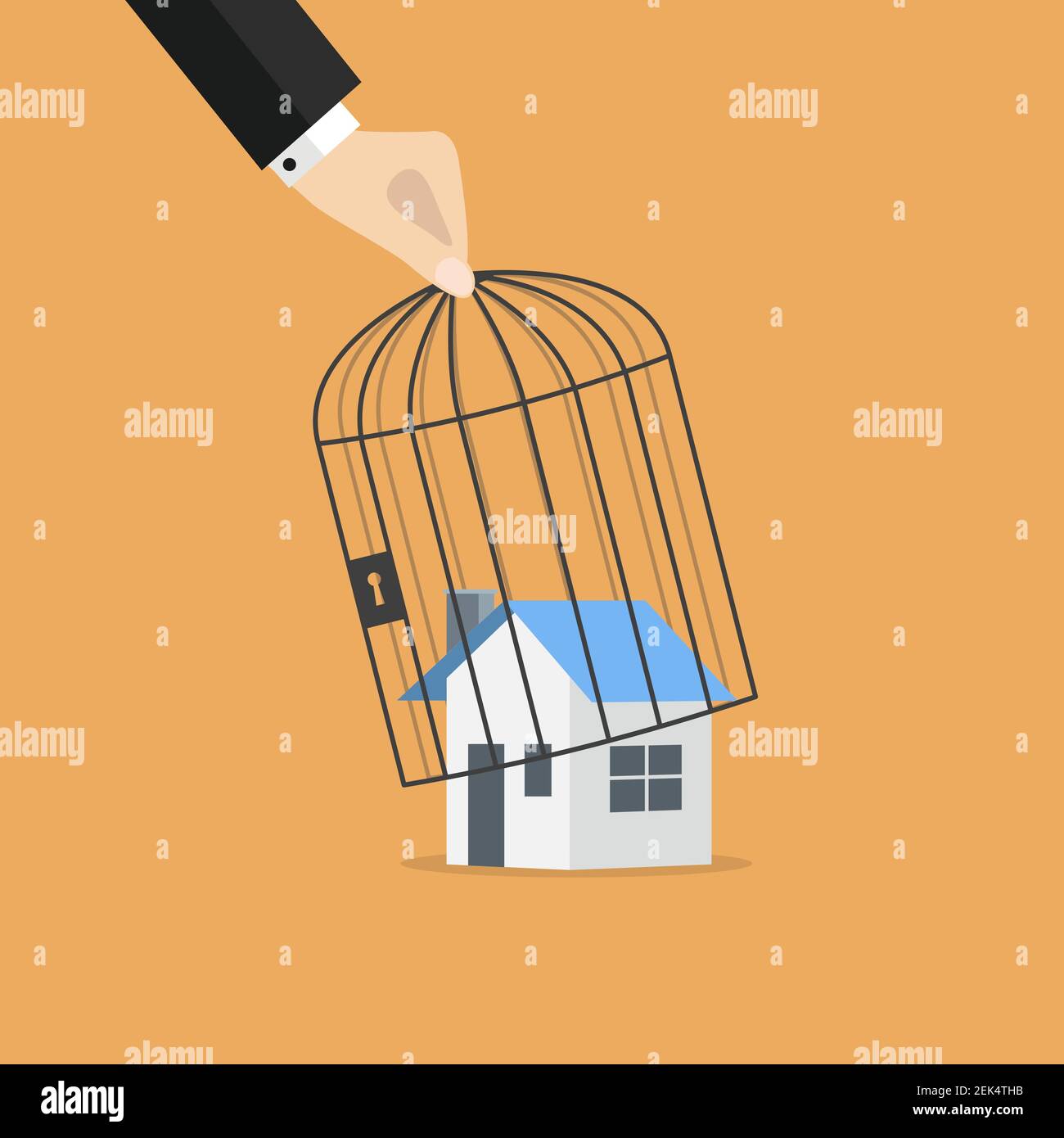 Lifting cage Stock Vector Images - Alamy