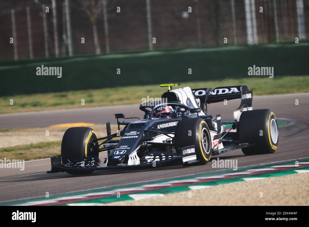 #22 Yuki Tsunoda - AlphaTauri during 2021 F1 team Alphatauri testing ...