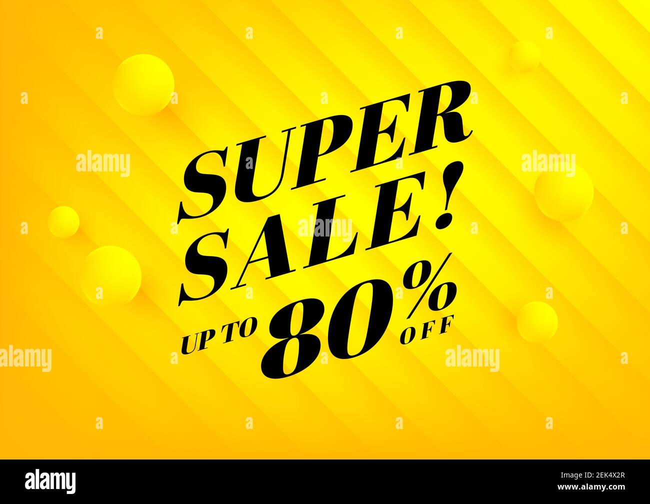 Super Sale, Summer sale banner. Yellow background special offers and ...