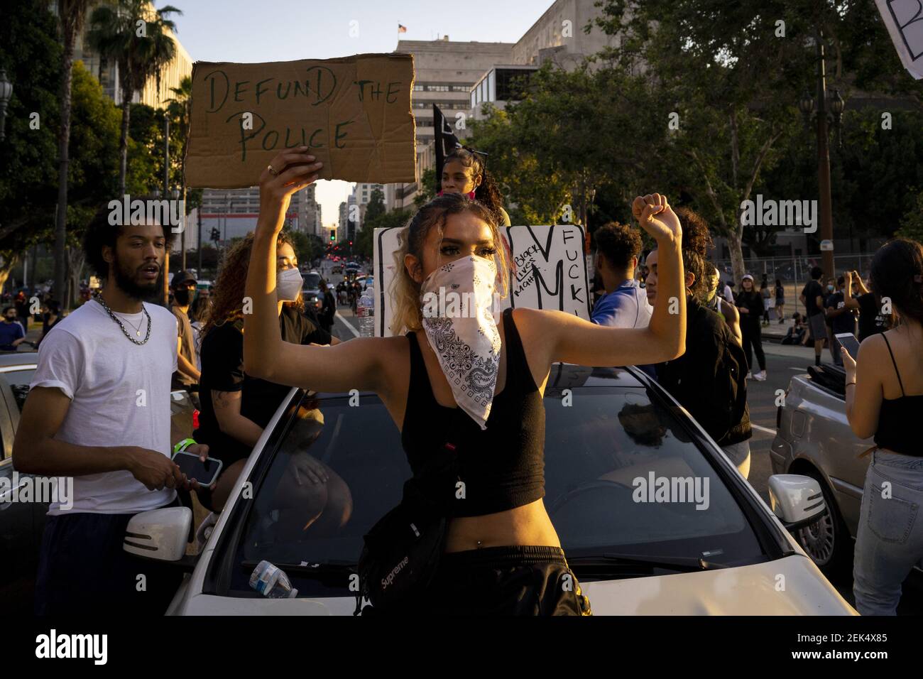 Downtown, Los Angeles: A theme that has emerged from the LA protests ...